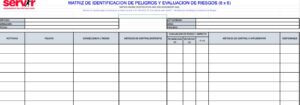 Plantilla Excel de la Matriz IPER (Descargar Gratis)